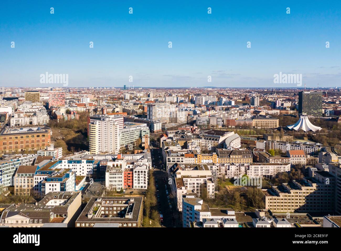 Germany, Berlin, Aerial view of Kreuzberg district Stock Photo - Alamy