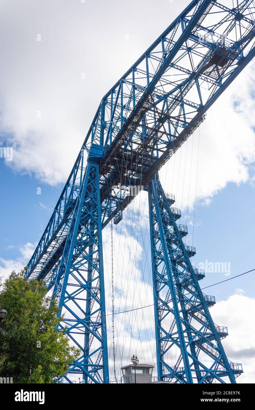 The Tees Transporter Bridge across River Tees, Middlesbrough, North ...
