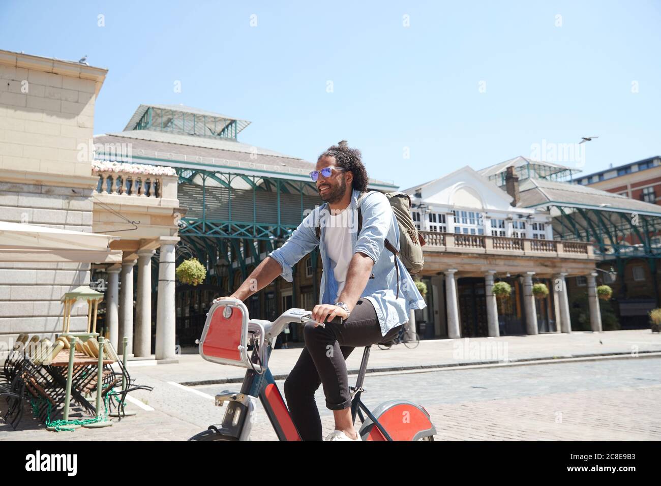 Riding rental bicycle hi-res stock photography and images - Alamy