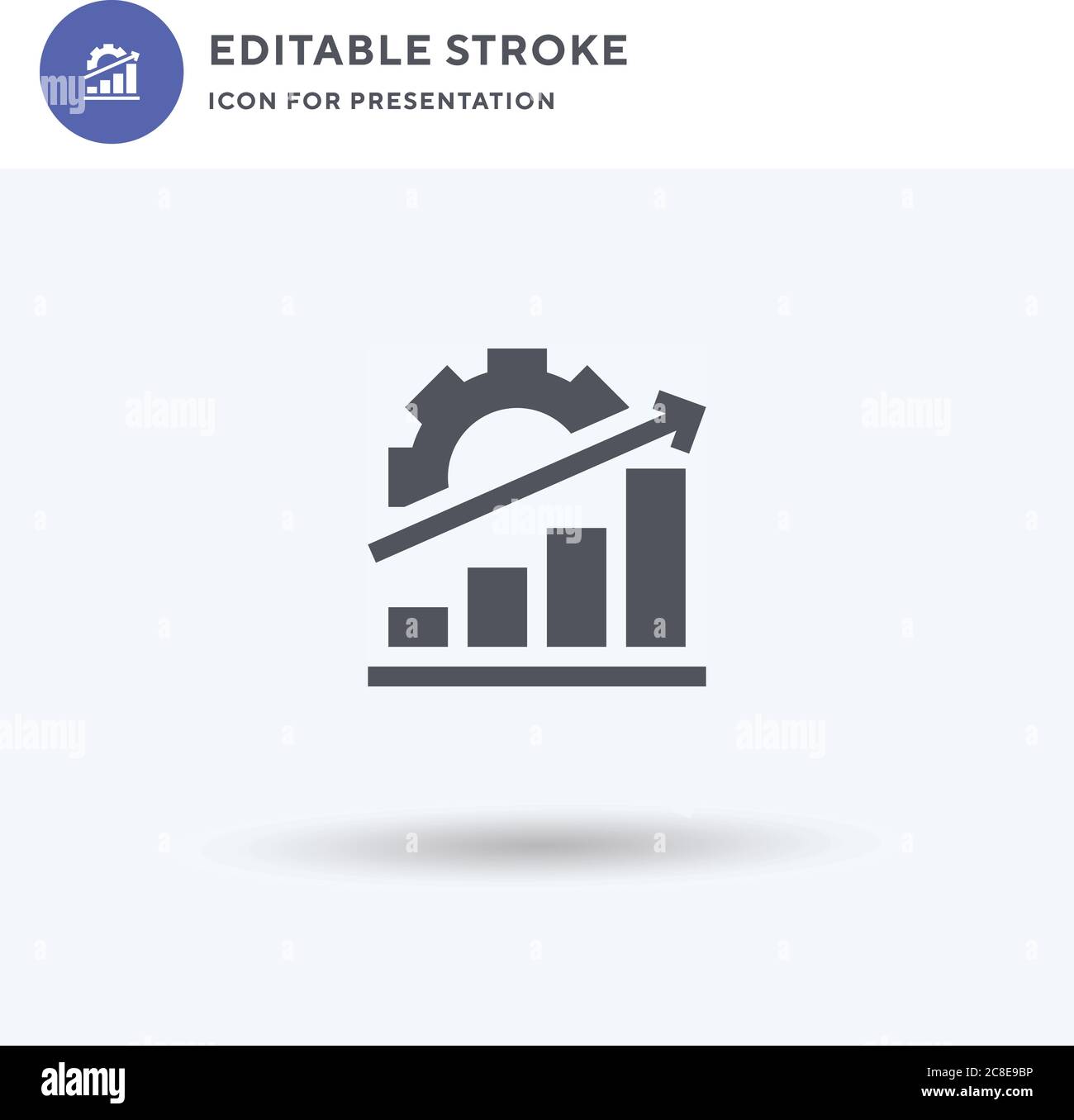 Data Analytics icon vector, filled flat sign, solid pictogram isolated ...