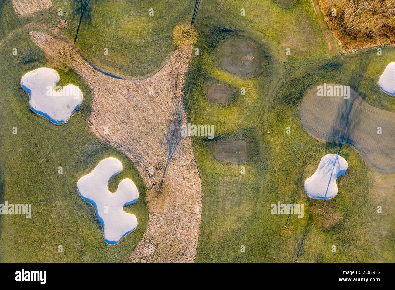 Golf course birds eye view hi-res stock photography and images - Alamy