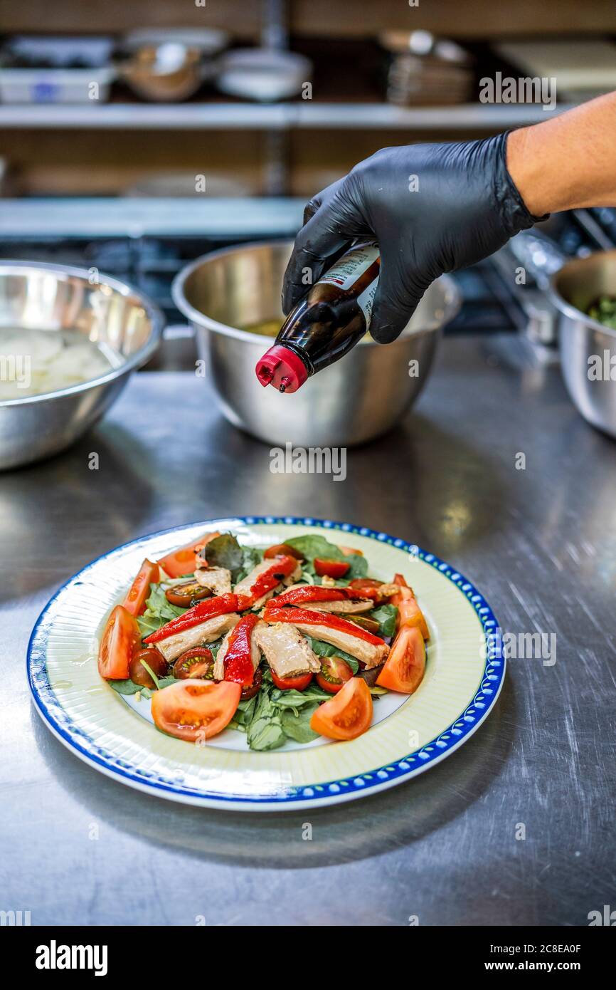 Garnishing fish hi-res stock photography and images - Alamy