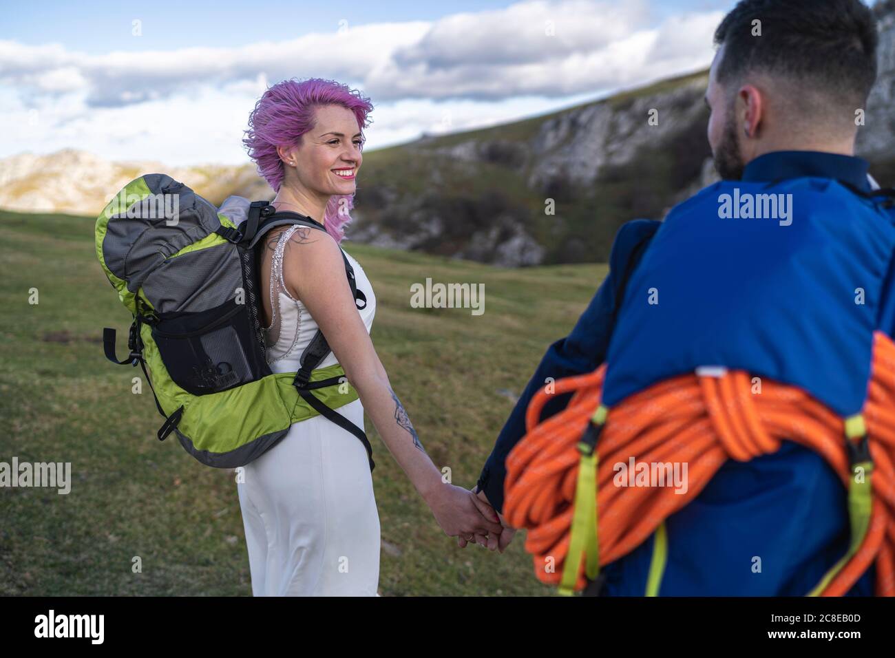 Climbing hands hi-res stock photography and images - Alamy