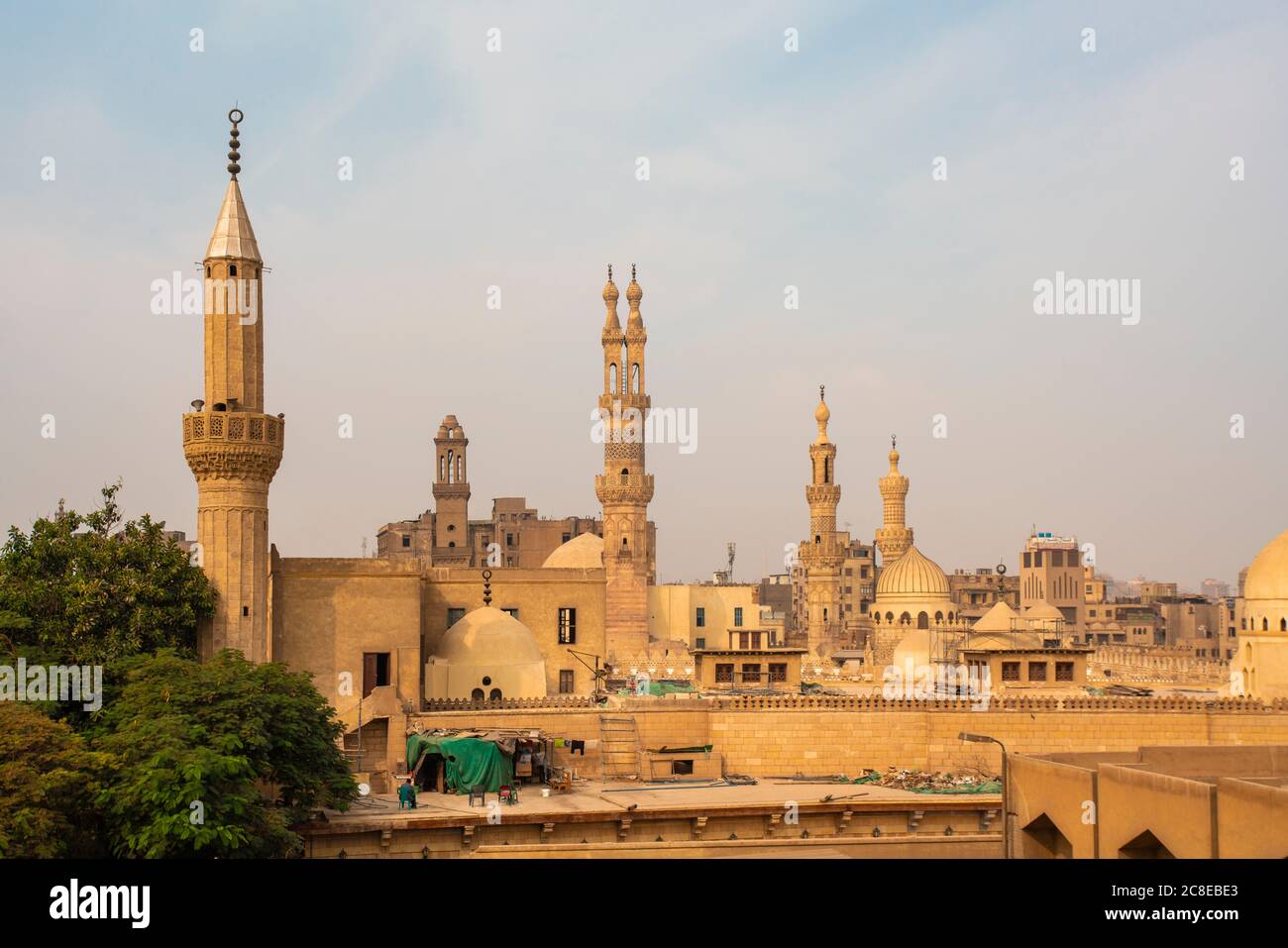 Egypt, Cairo Governorate, Cairo, Minarets of Al-Azhar Mosque Stock Photo - Alamy