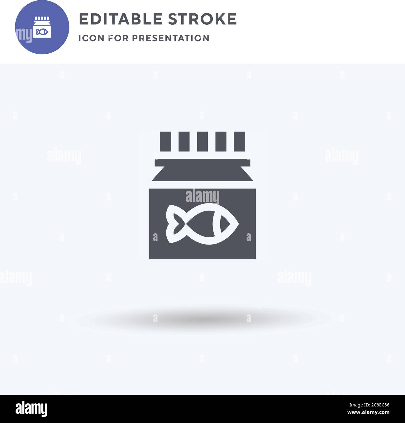 Fish Food icon vector, filled flat sign, solid pictogram isolated on ...