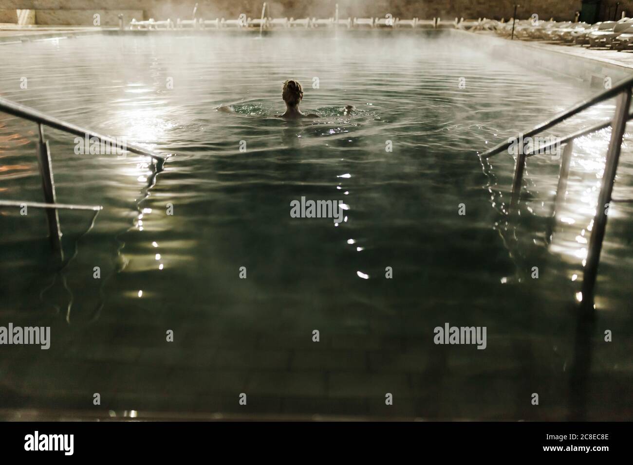 Swimming At Night In Lake