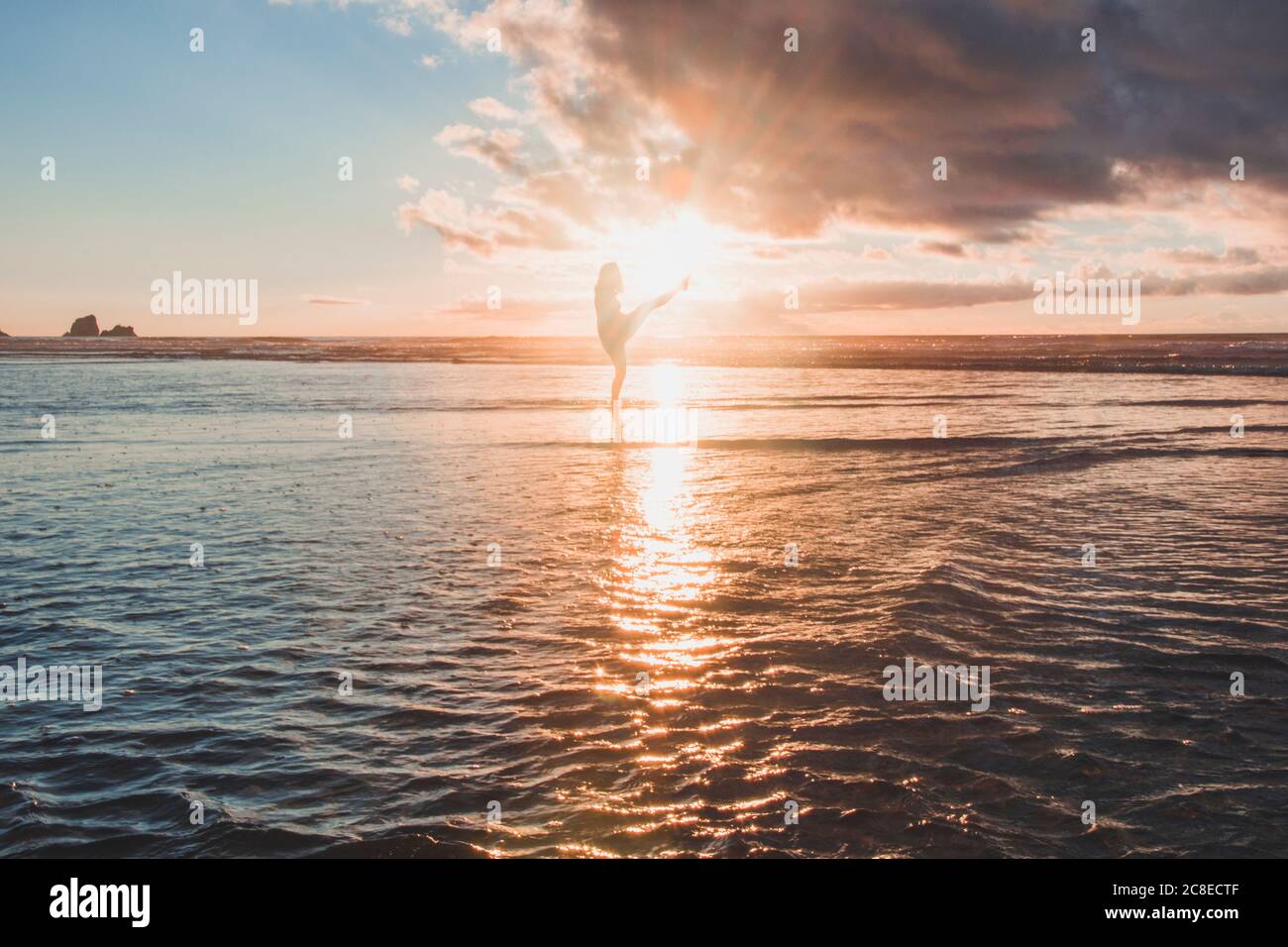 Female dancing in sea hi-res stock photography and images - Alamy
