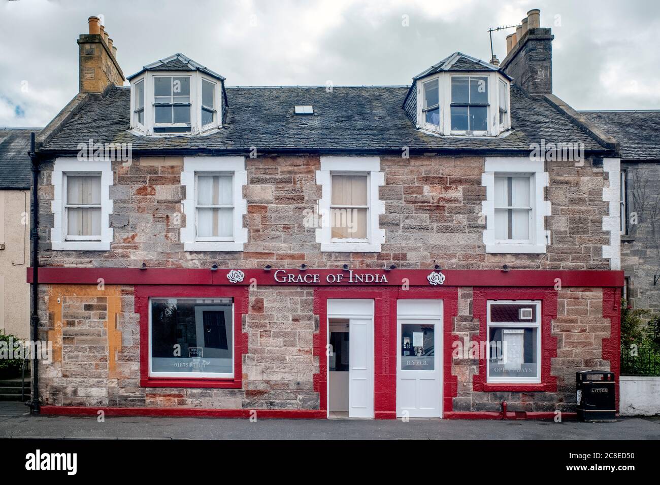 Grace of India restaurant, Aberlady, East Lothian, Scotland, UK Stock ...