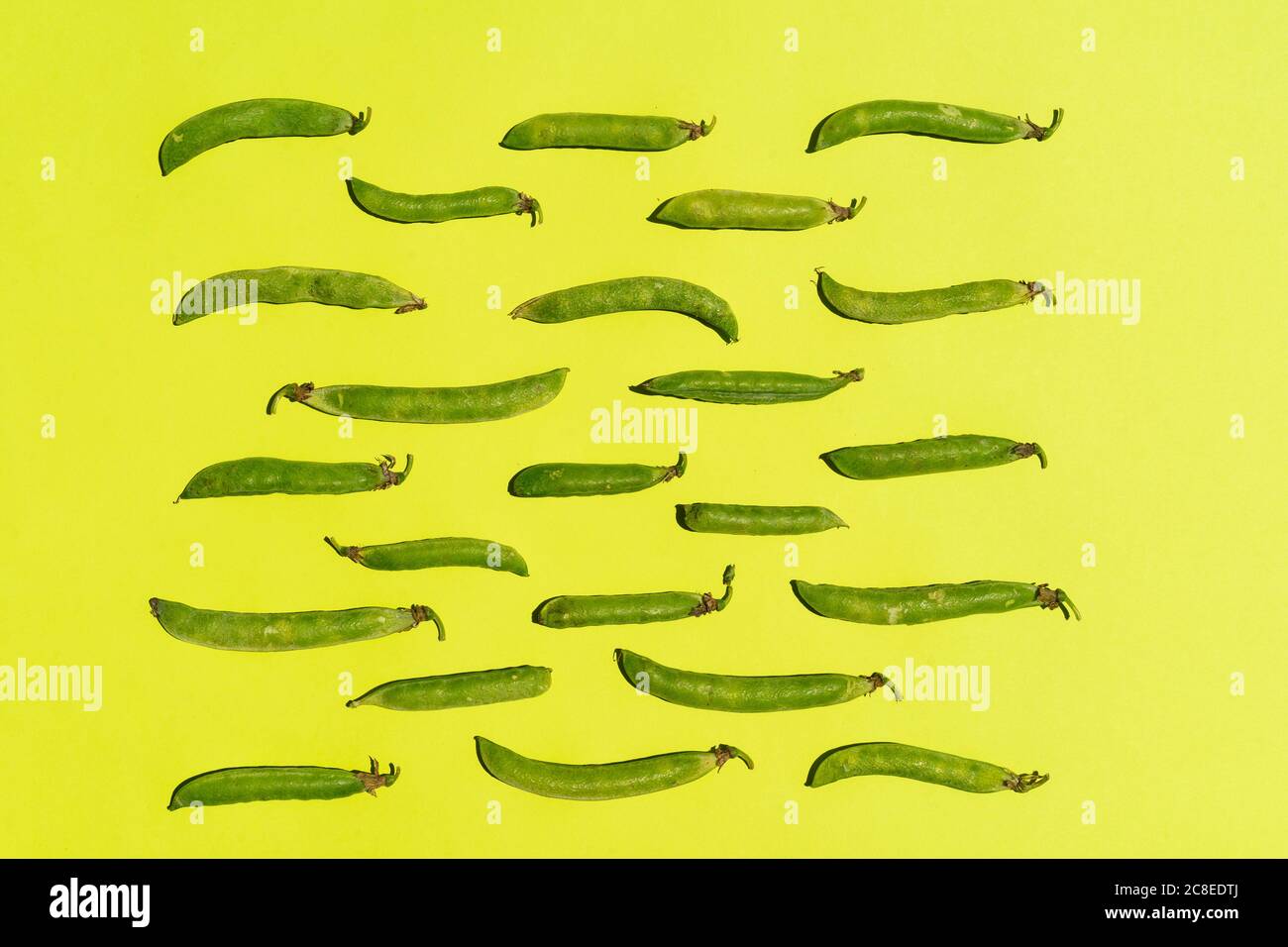 Flat yellow pods hi-res stock photography and images - Alamy