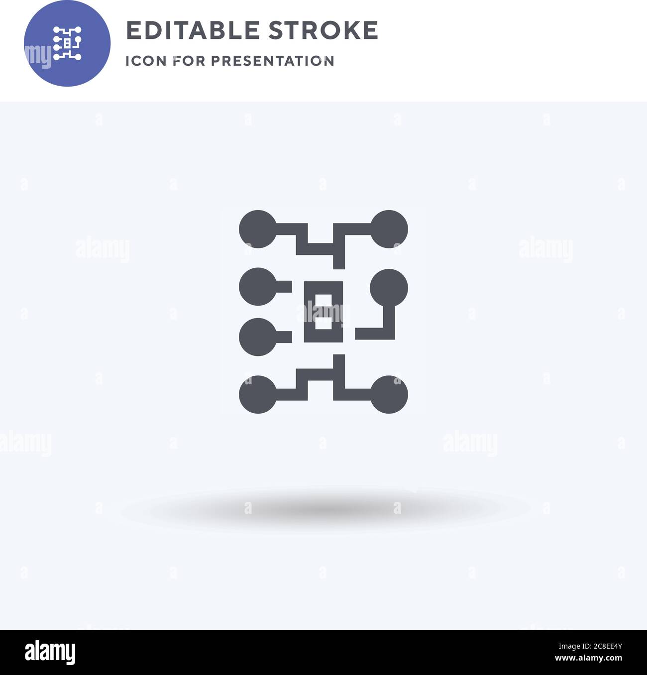 Electrical Circuit icon vector, filled flat sign, solid pictogram ...