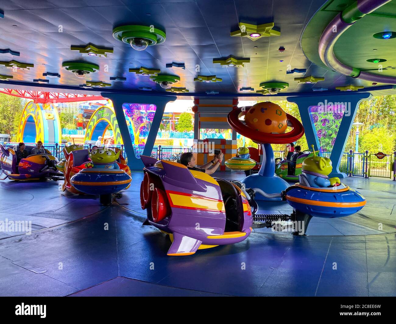 Orlando,FL/USA-11/27/19: Alien Swirls ride in Toy Story Land at ...