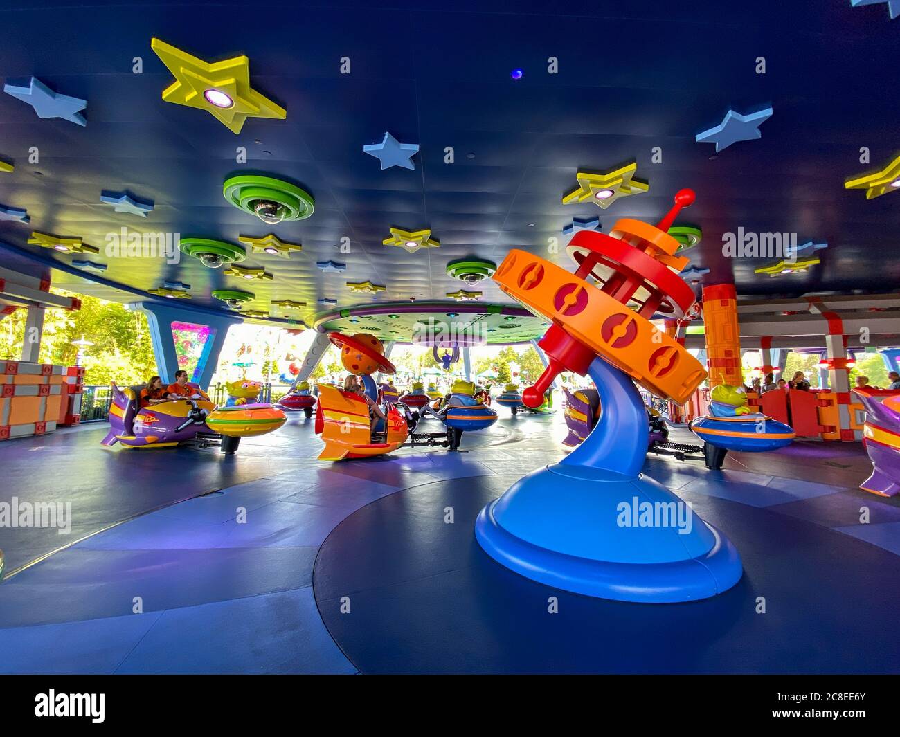 Orlando,FL/USA-11/27/19: Alien Swirls ride in Toy Story Land at ...
