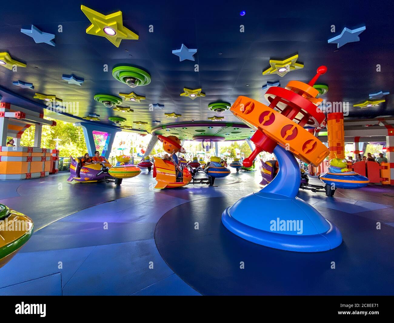 Orlando,FL/USA-11/27/19: Alien Swirls ride in Toy Story Land at ...