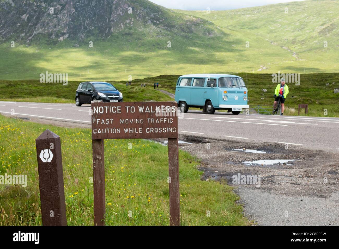 A82 road warning sign hi-res stock photography and images - Alamy