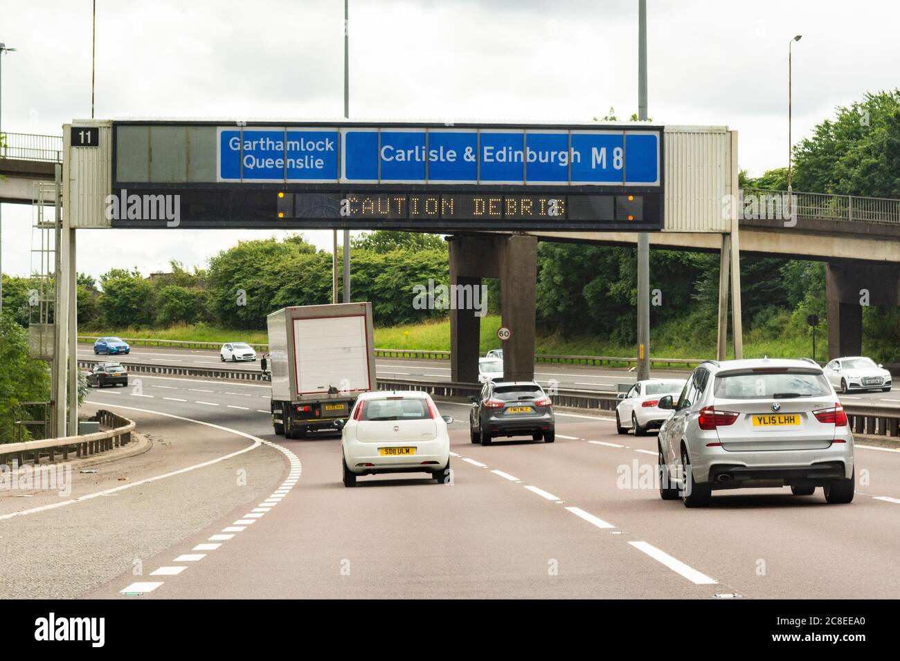 M8 motorway sign hi-res stock photography and images - Alamy