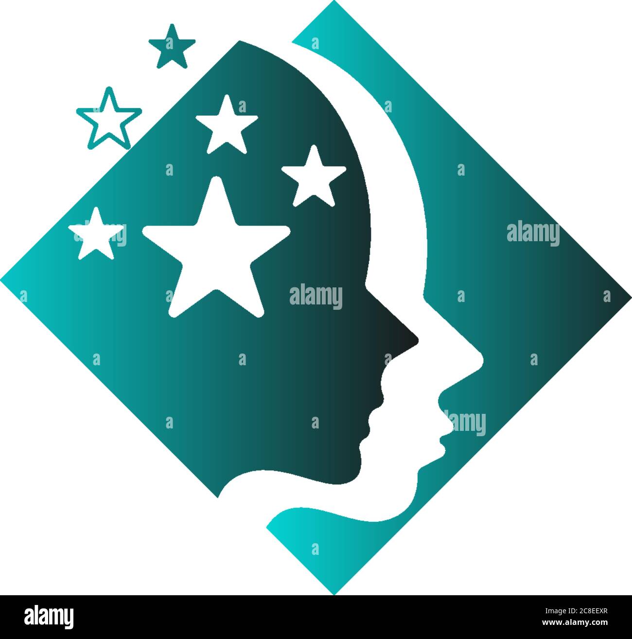 Star face Logo Template vector icon illustration design Stock Vector ...