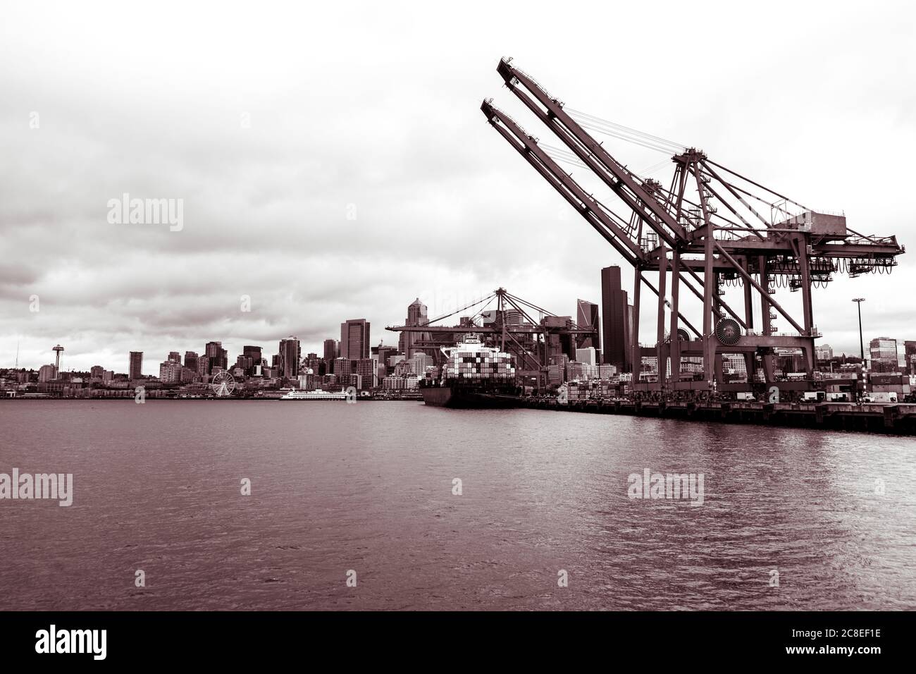 Seattle Harbor Loading Dock, WA Stock Photo - Alamy