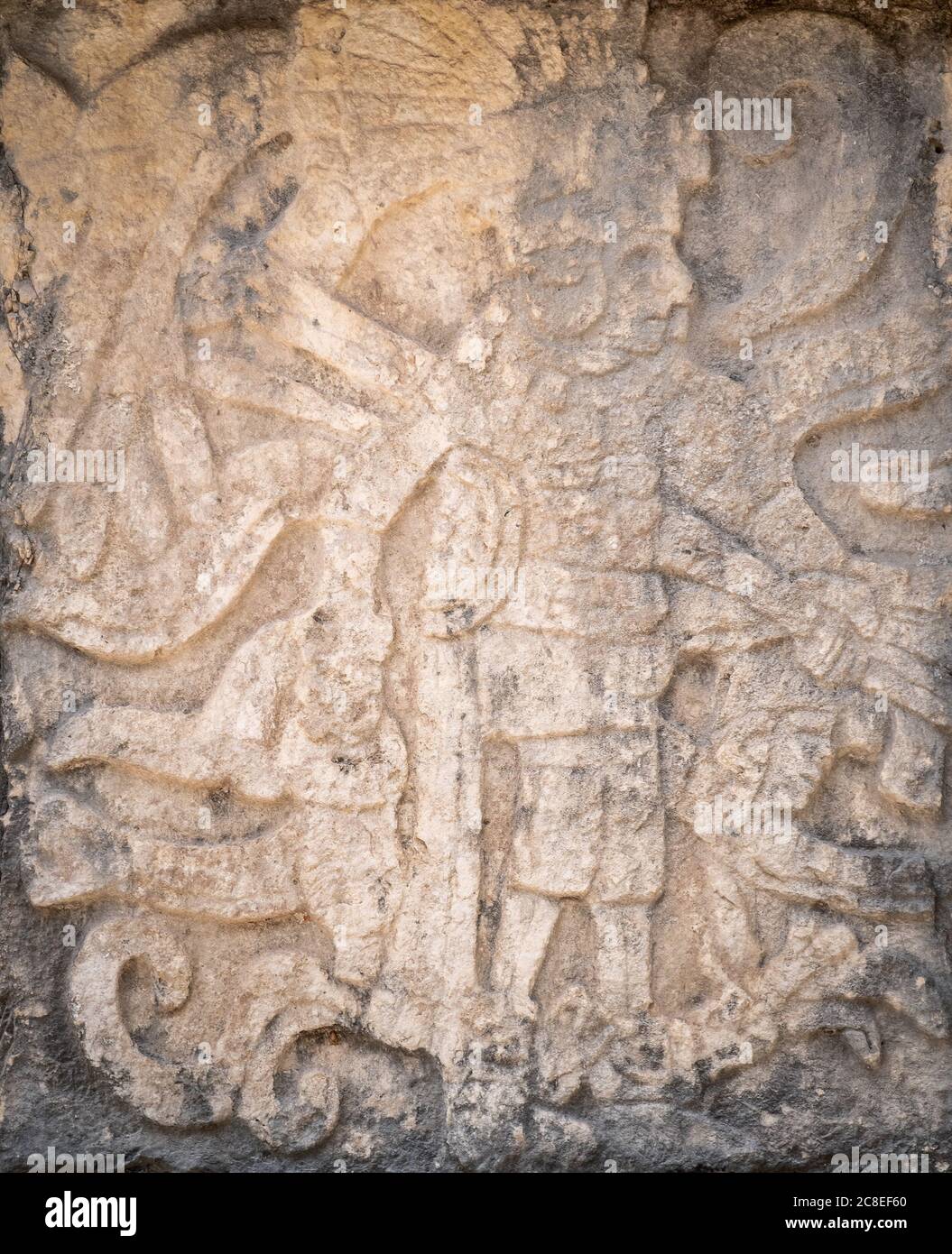 Mayan stone head carving hi-res stock photography and images - Alamy