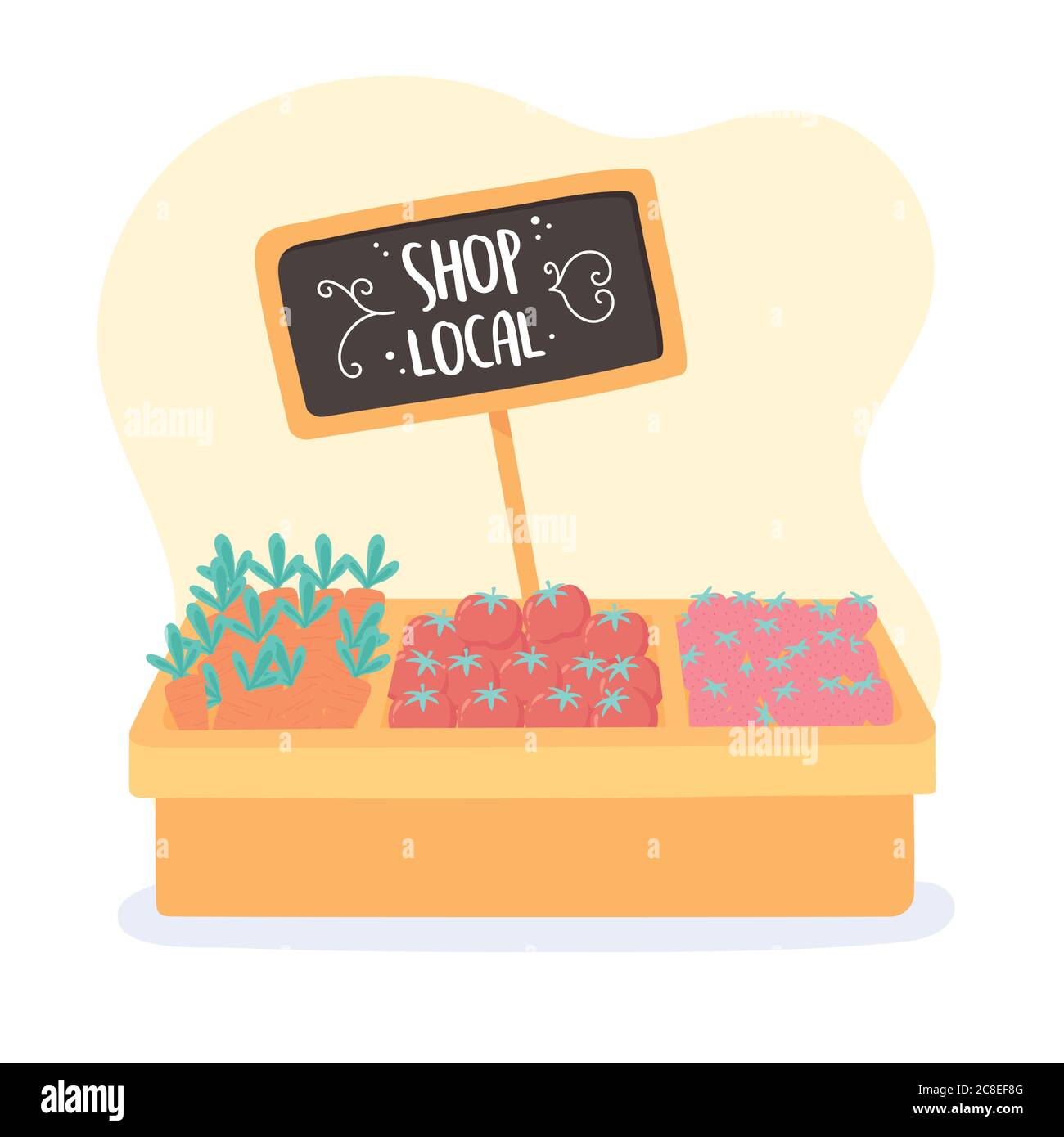 support local business, shop small market, fresh natural organic ...