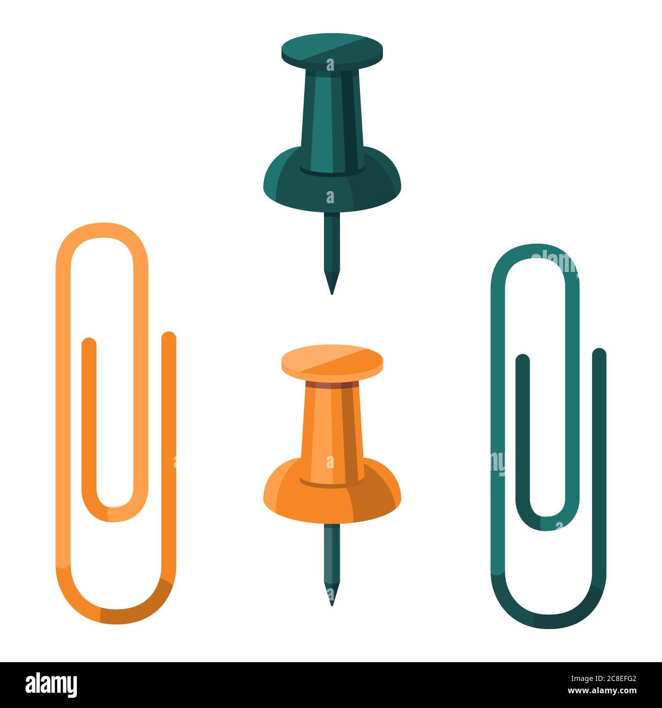 Cartoon paperclip hi-res stock photography and images - Alamy