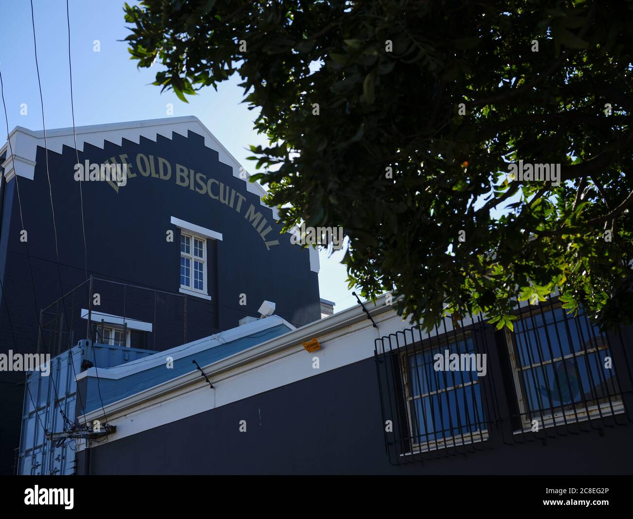 The Old Biscuit Mill building from the street. The building is tourist ...