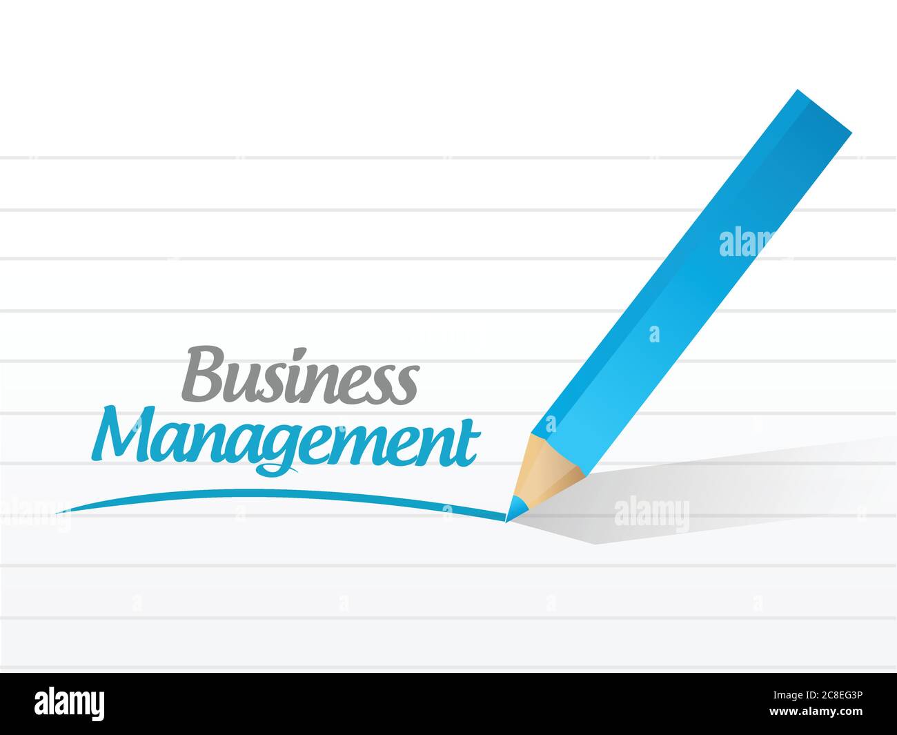 Business management sign illustration design over a white background ...