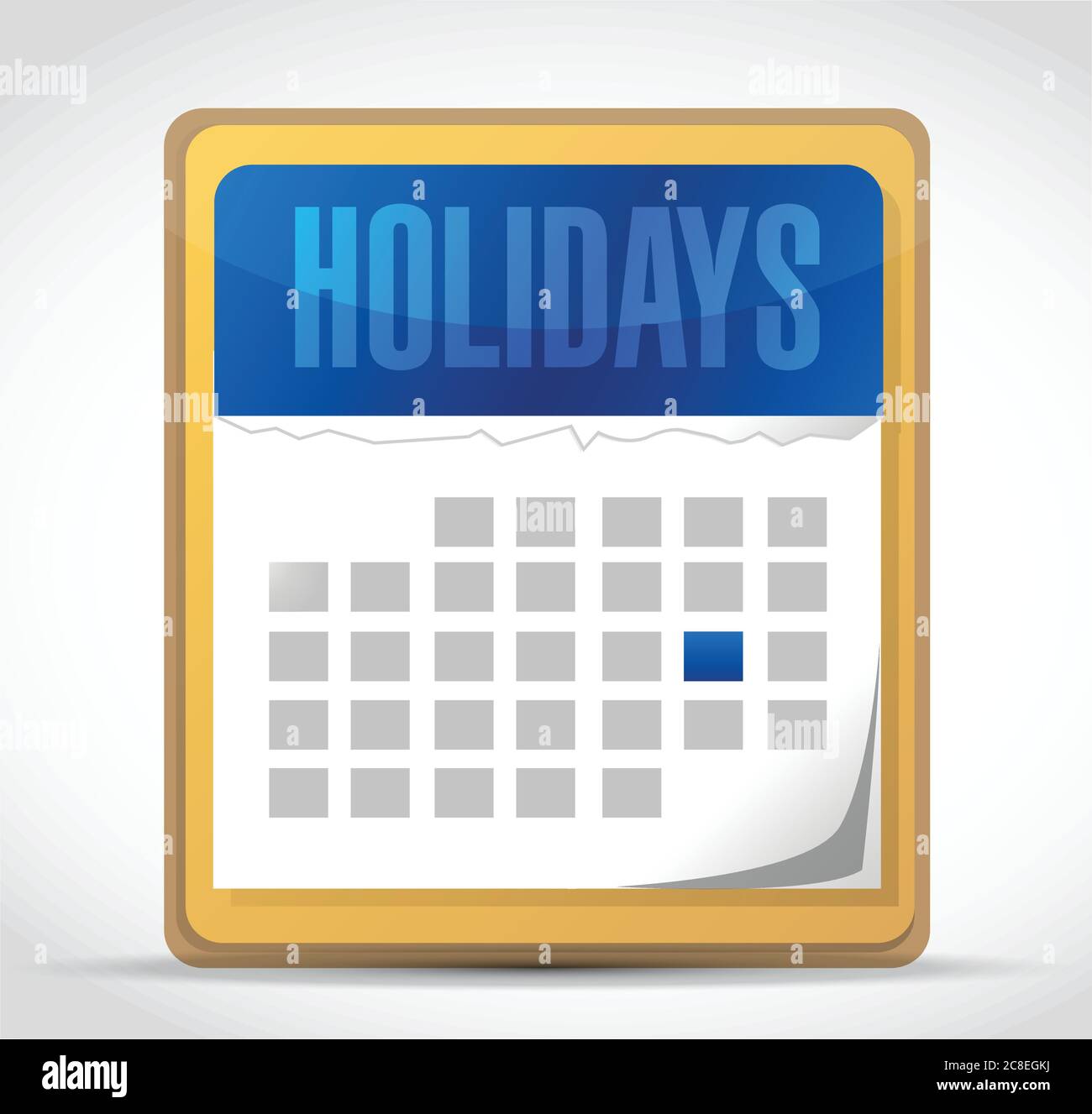 Holiday calendar illustration design over a white background Stock ...