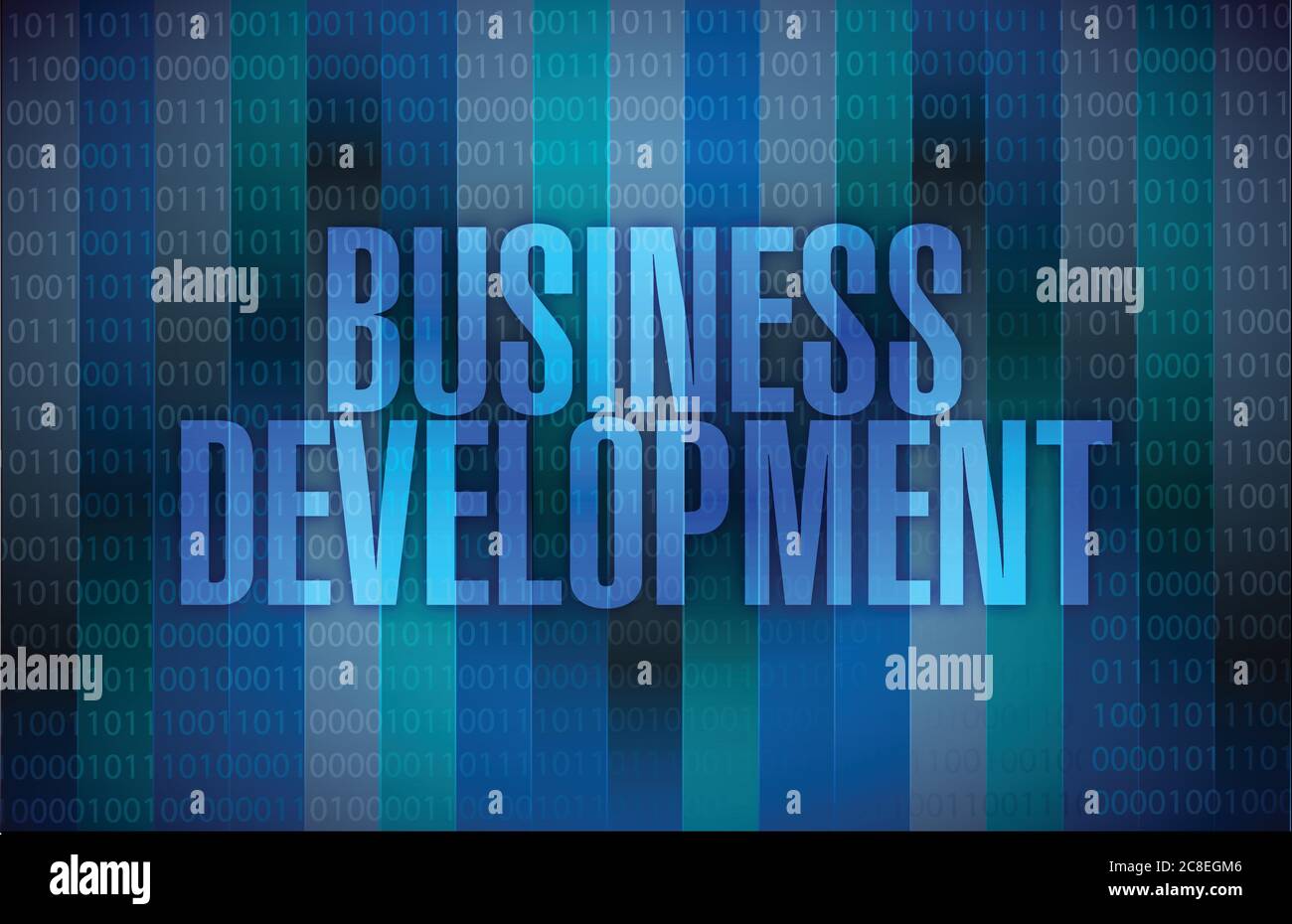 Business development binary blue background illustration design Stock ...