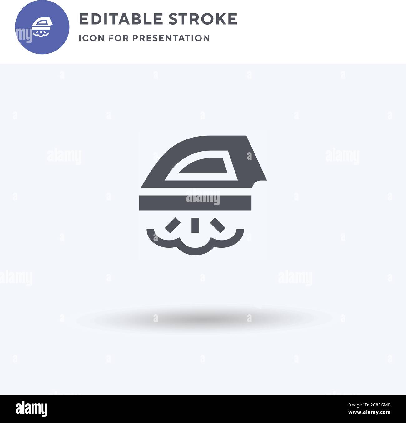 Ironing icon vector, filled flat sign, solid pictogram isolated on ...