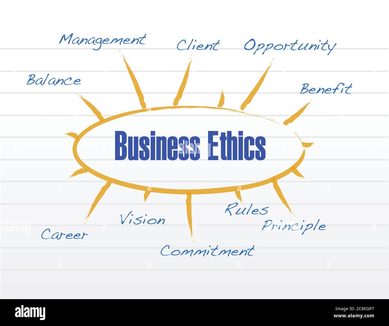 Business ethics model illustration design over a white background Stock ... Business ethics model illustration design over a white background Stock ...
