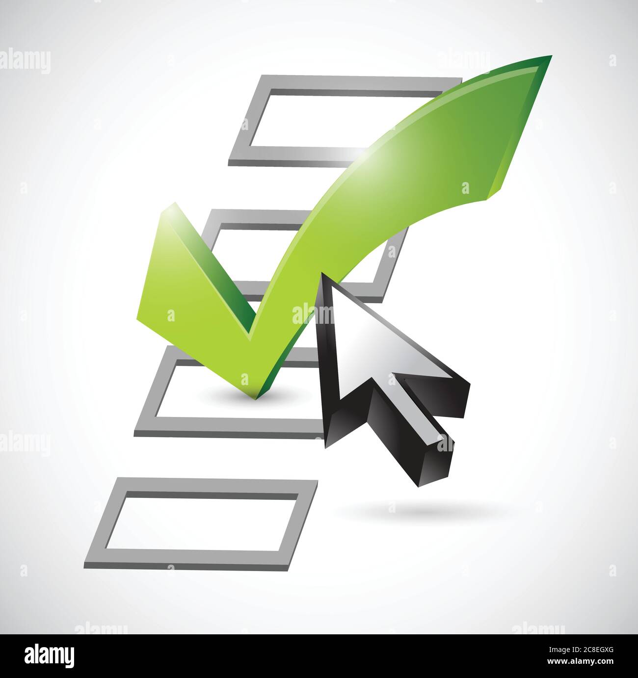 Check list symbol over white hi-res stock photography and images - Alamy