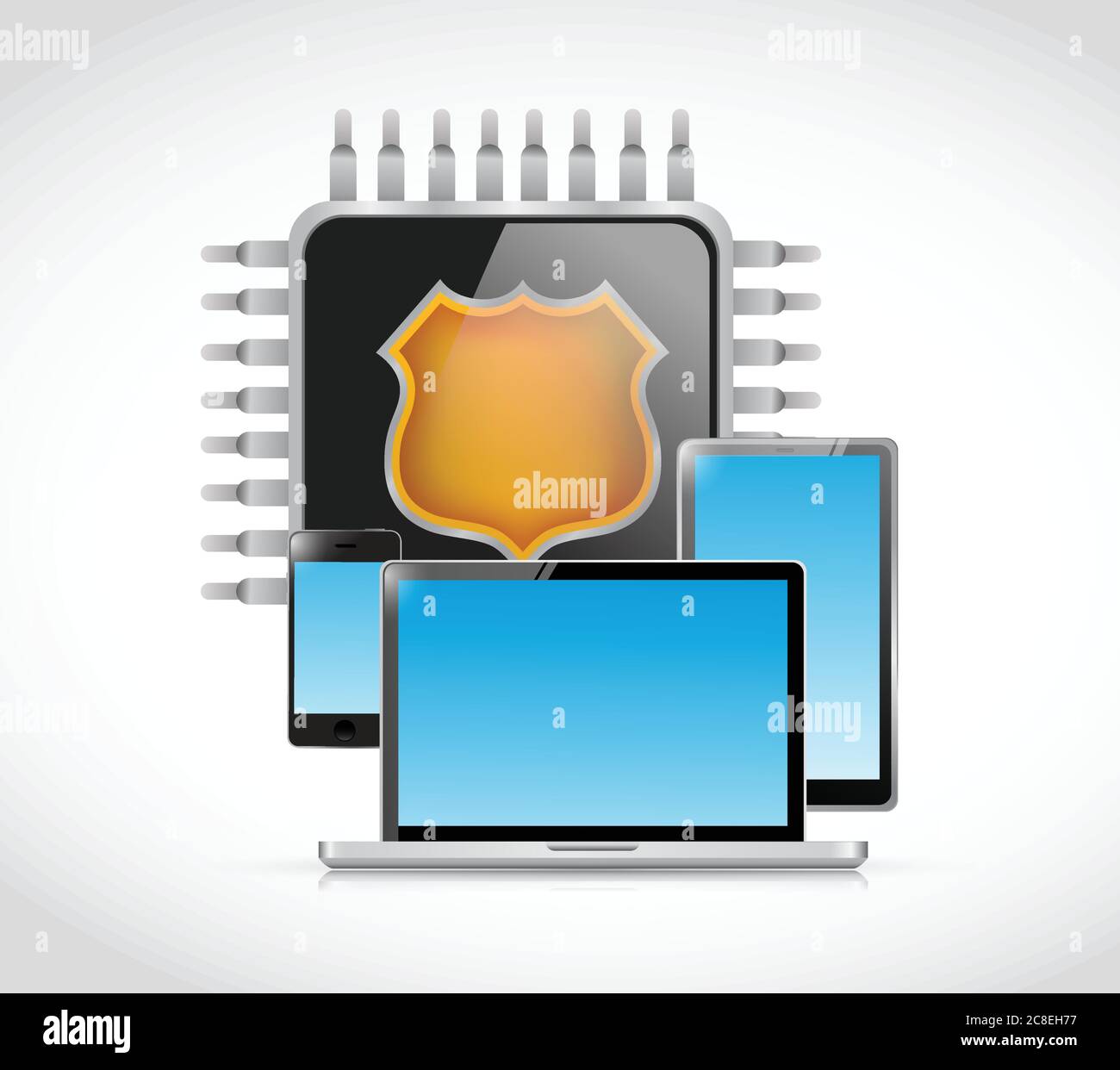Monitor chip Stock Vector Images - Alamy
