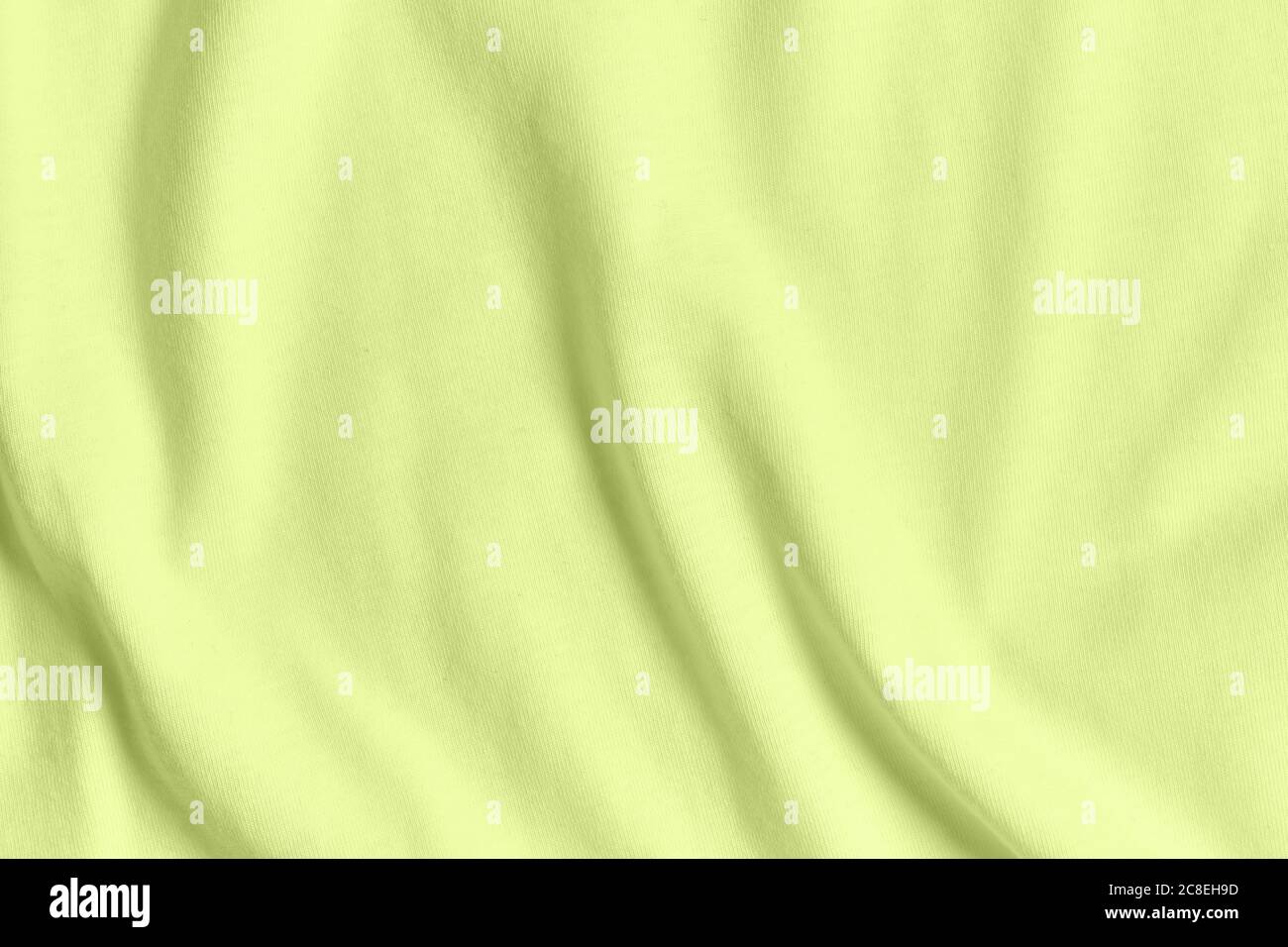 Texture and background of crumpled light green color fabric Stock Photo ...
