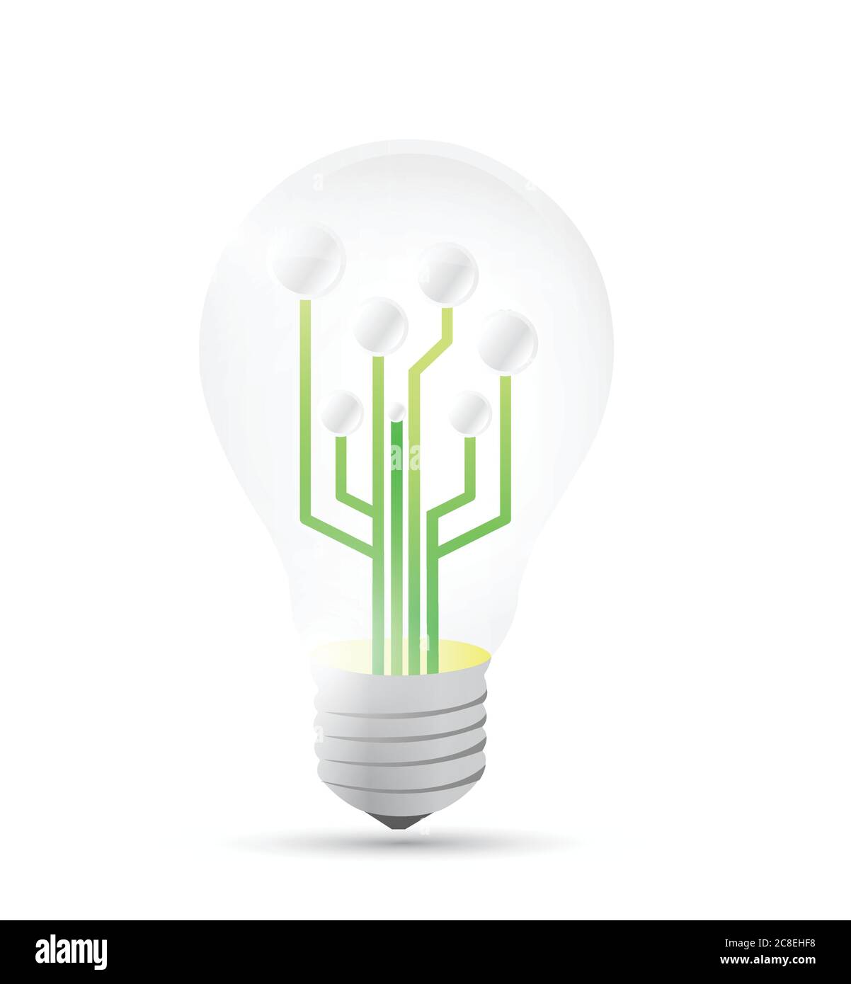 Light bulb diagram illustration design over a white background Stock ...