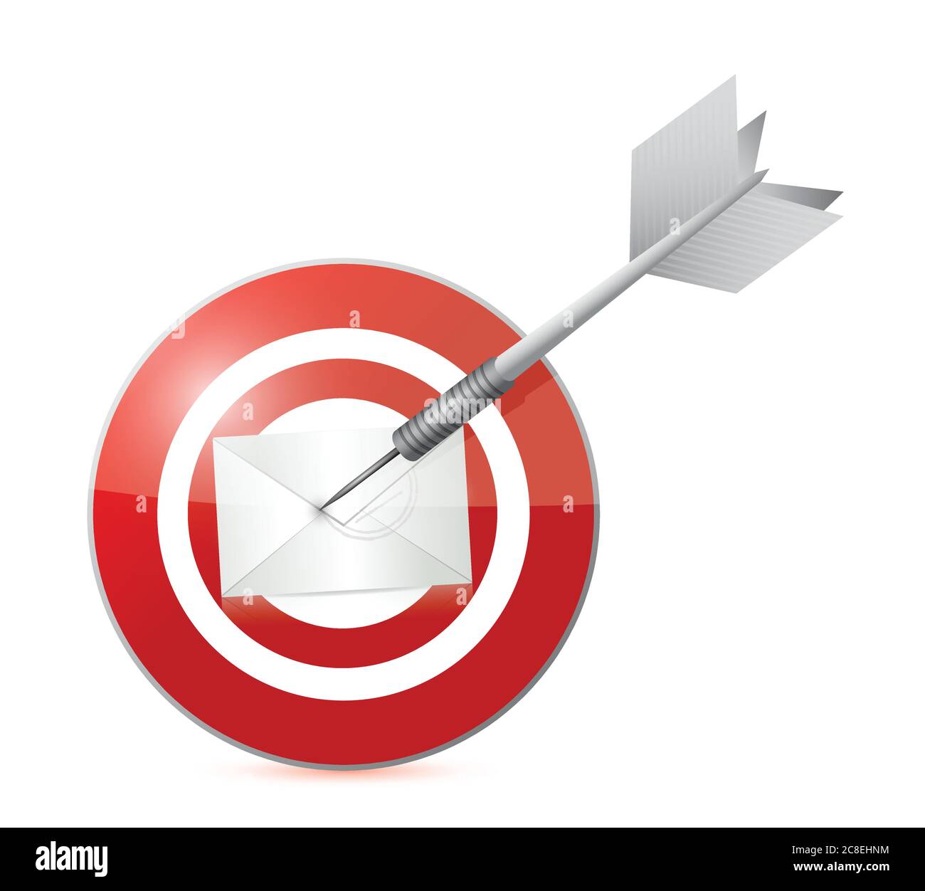 Target mail illustration design over a white background Stock Vector ...