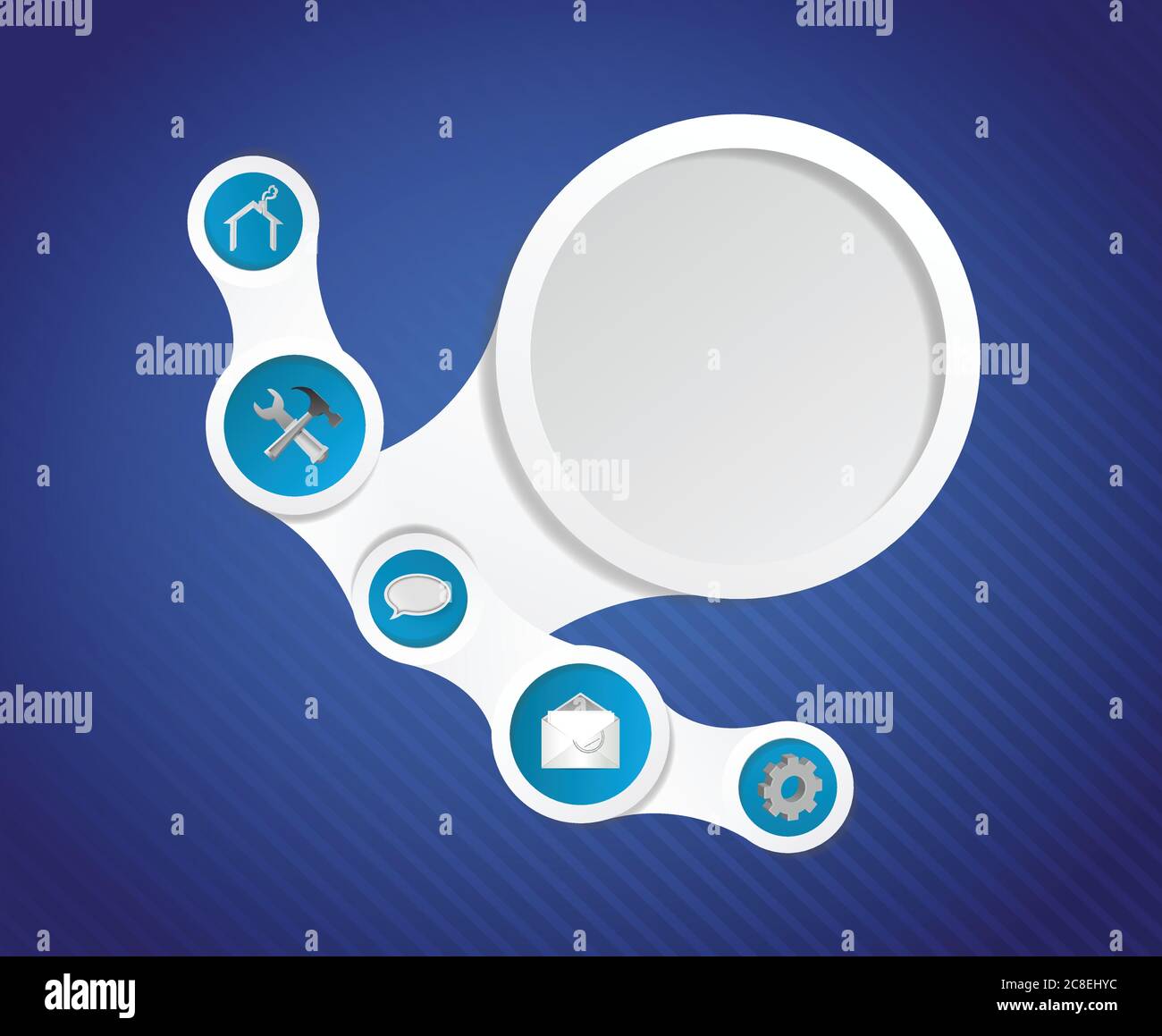 Tool info graphics diagram illustration design over a blue background ...