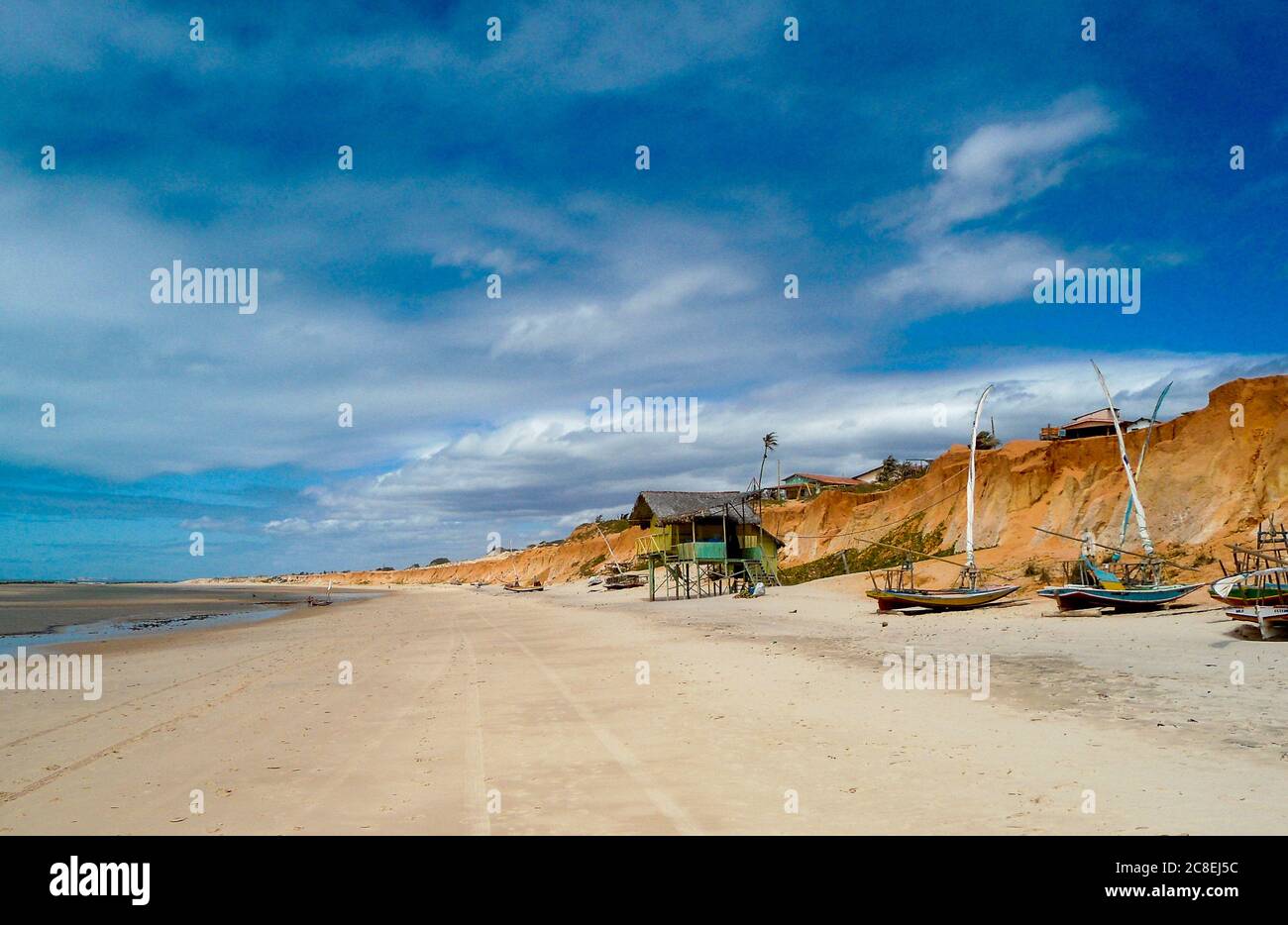 Panoramic view of Aracati Beach in Ceara, Brazil Stock Photo - Alamy