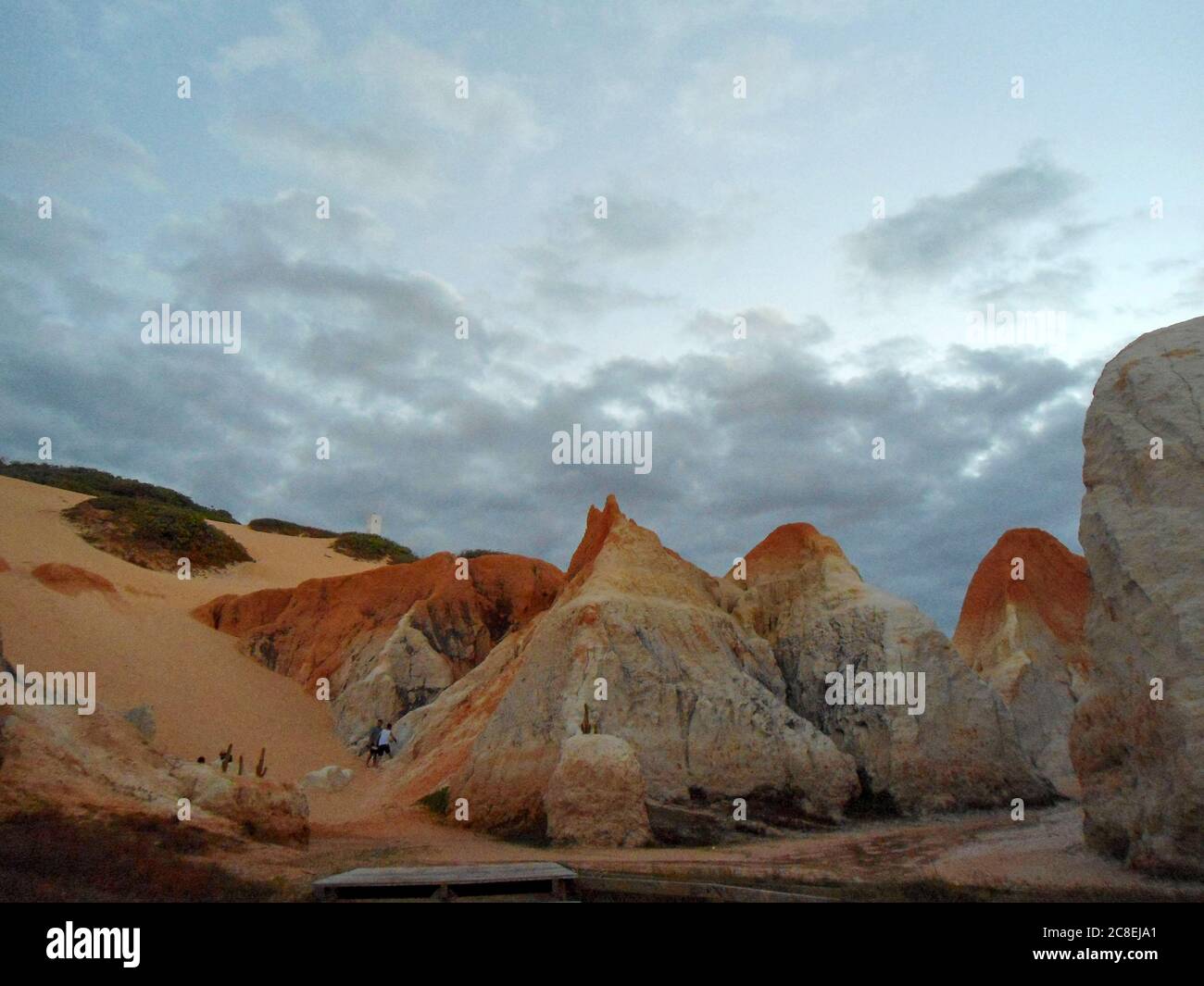 Sunset in the sands of Canoa Quebrada, Ceara, Brazil Stock Photo - Alamy