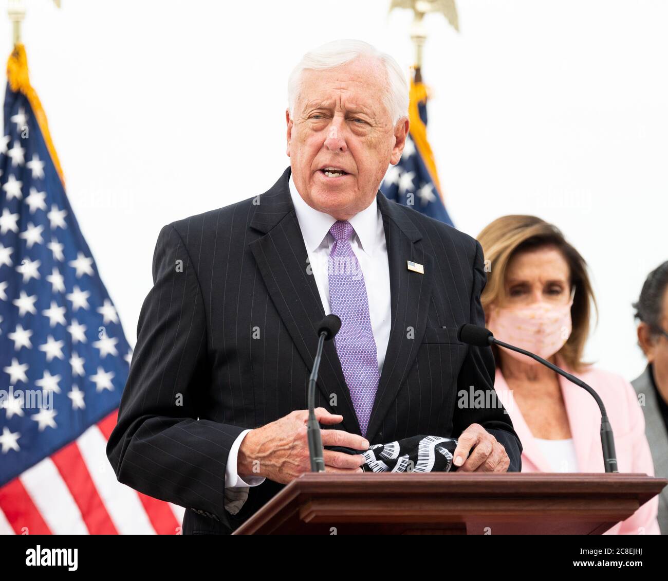 U.S. Representative Steny Hoyer (D-MD) speaks during the "enrolment" of ...