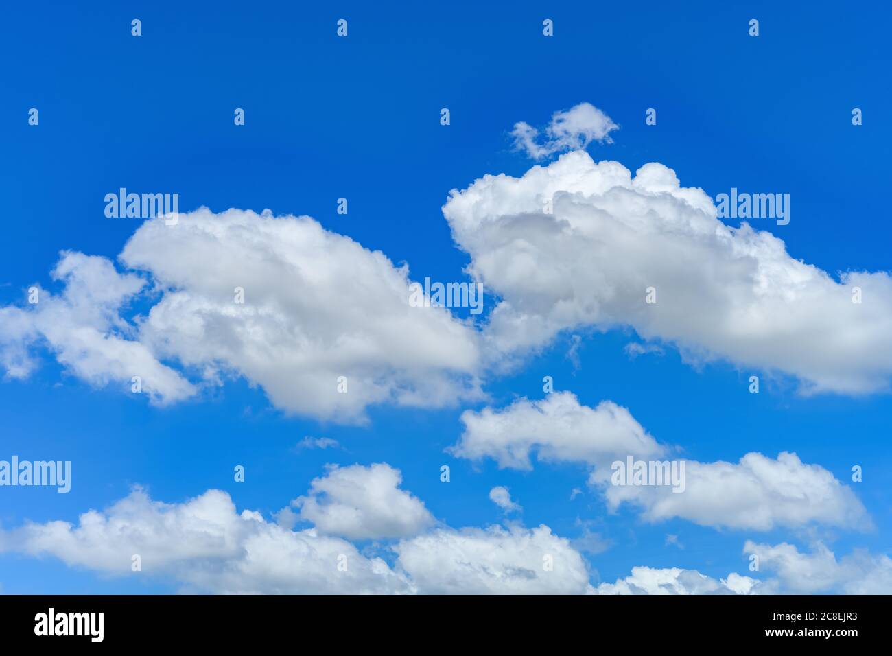 beautiful blue sky with white clouds in the noon time horizontal ...