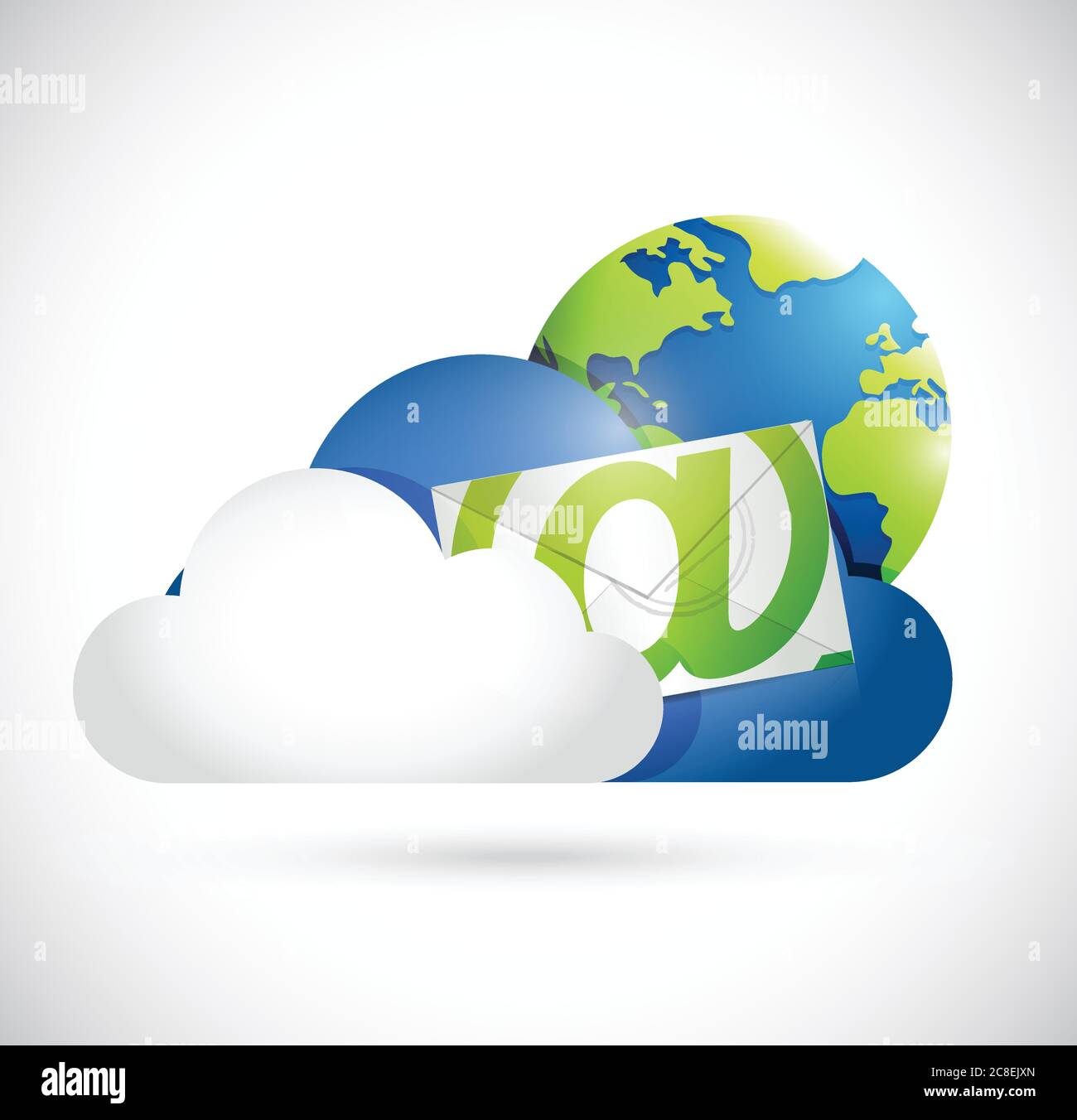 Contact us cloud computing communication concept illustration design ...