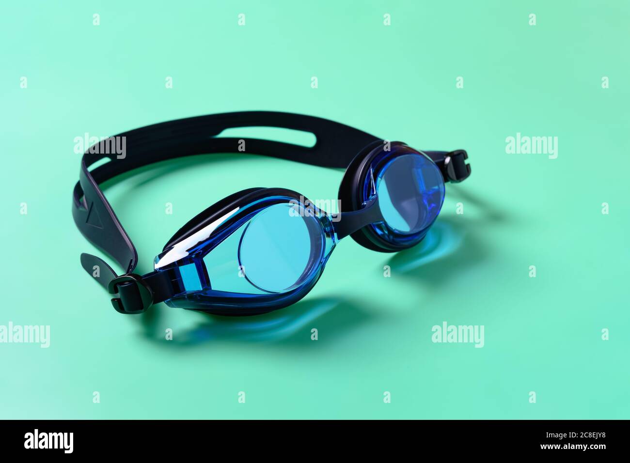 Blue swimming goggle hi-res stock photography and images - Alamy