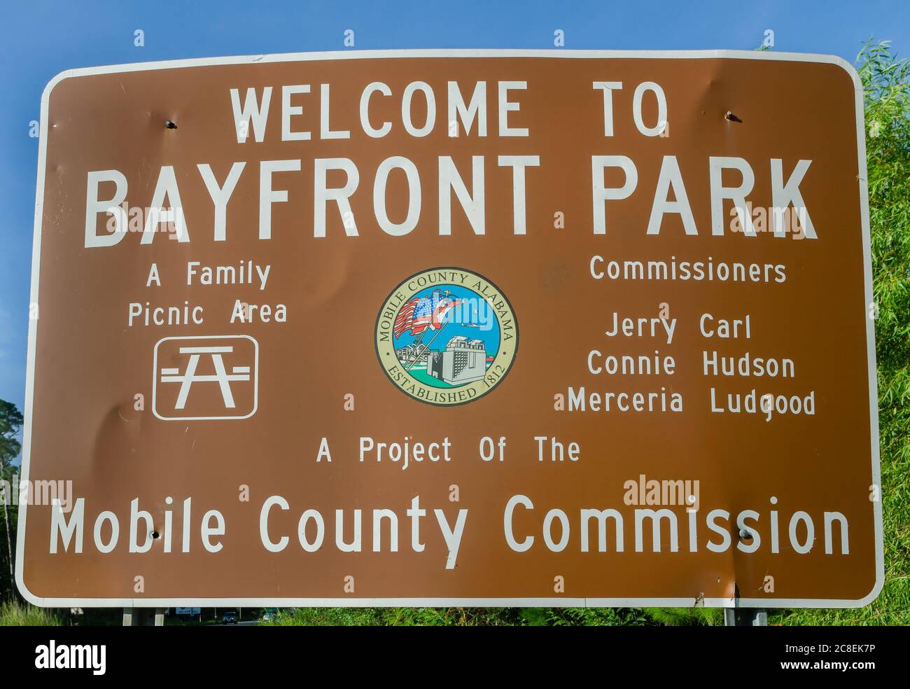 Welcome to mobile alabama sign hi-res stock photography and images - Alamy