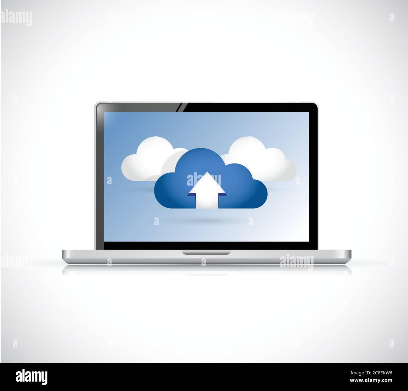 Render illustration white screen black Stock Vector Images - Alamy