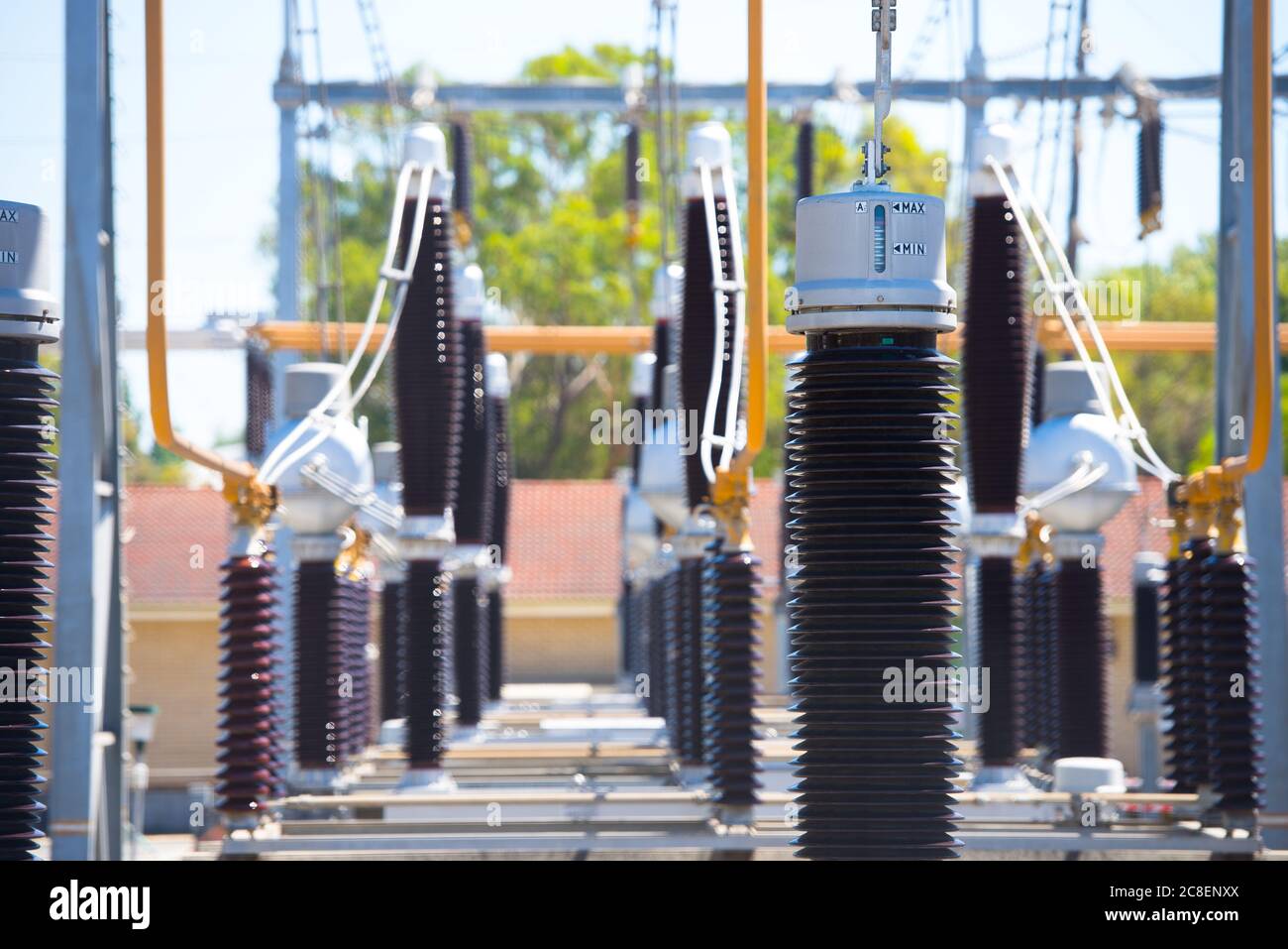 Power plant transformer station for generating electric energy supply ...