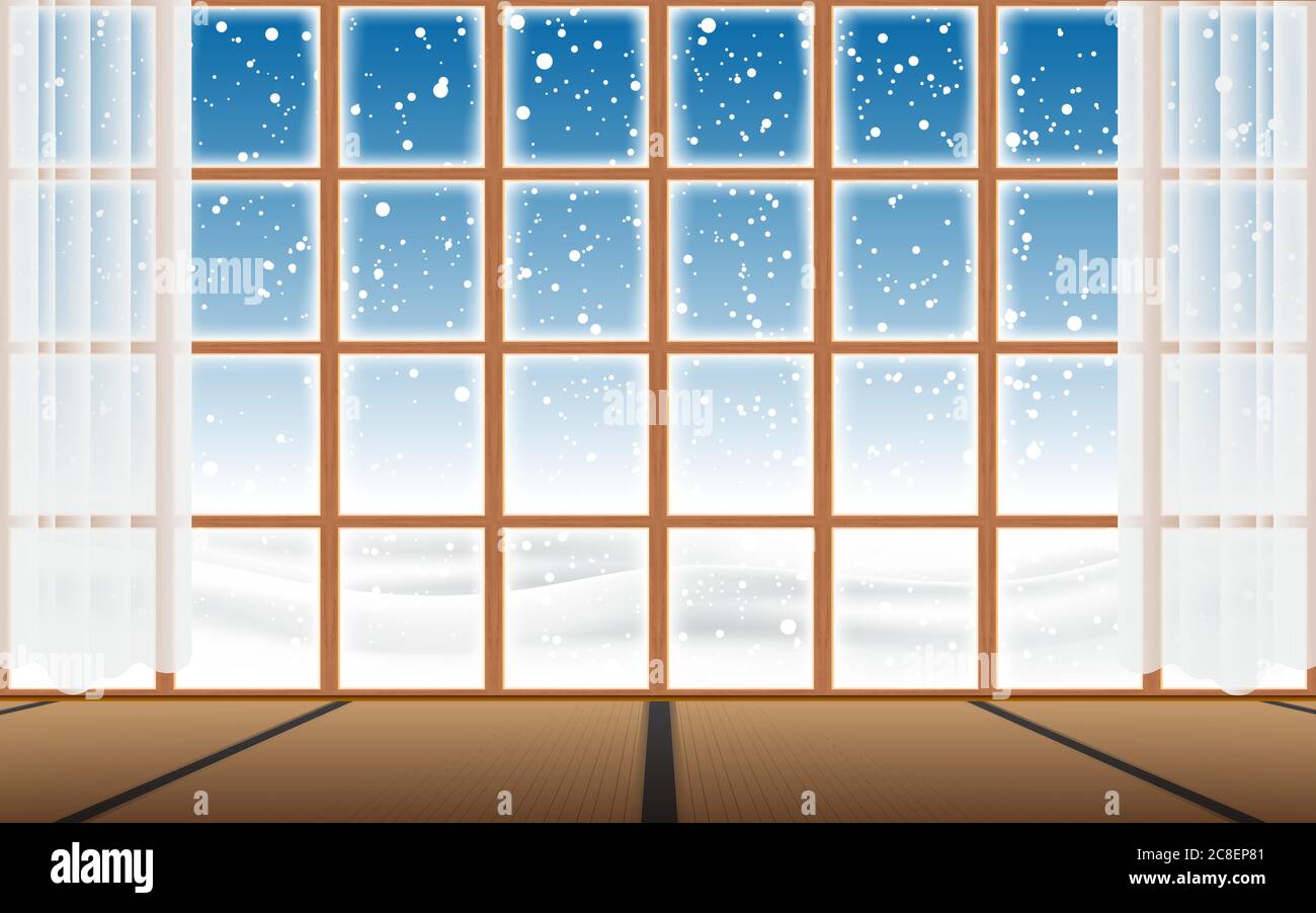 Warm interior windows Stock Vector Images - Alamy