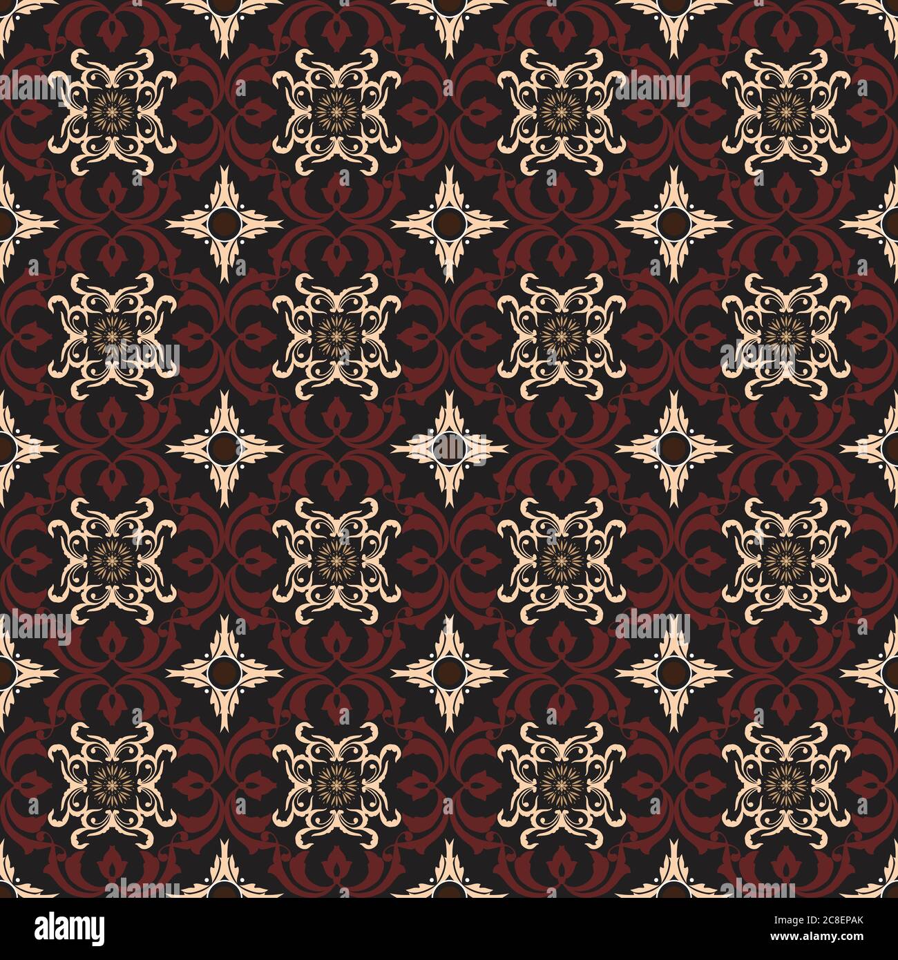 Red batik Stock Vector Images - Alamy