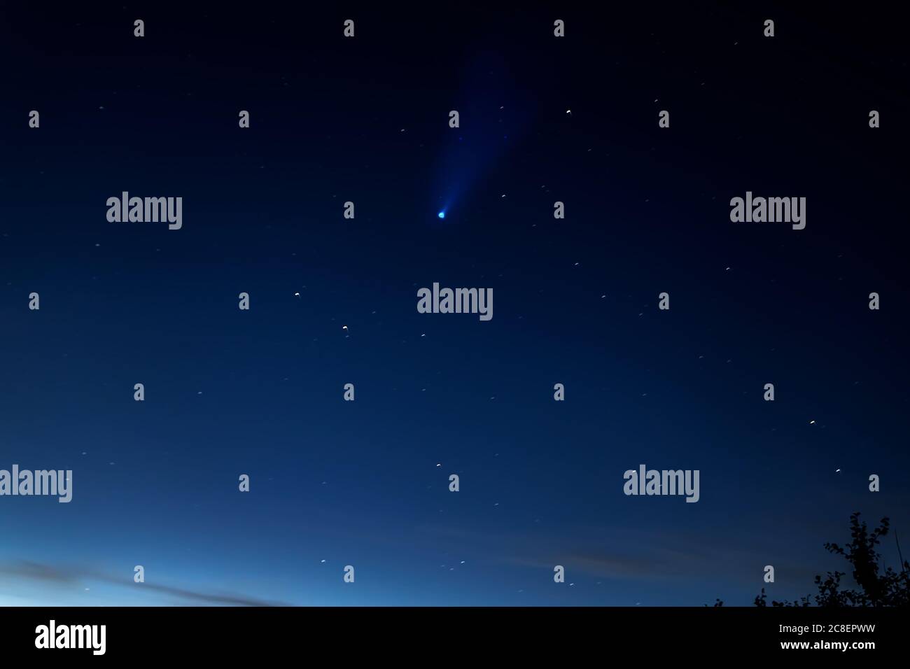 Comets In The Night Sky