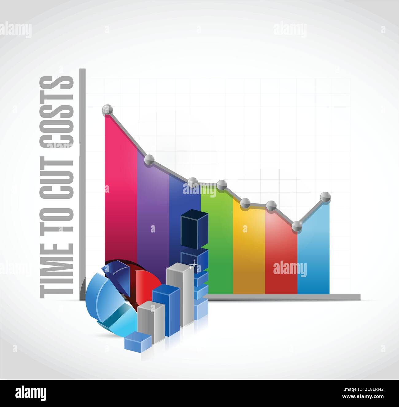 Reduce costs Stock Vector Images - Alamy