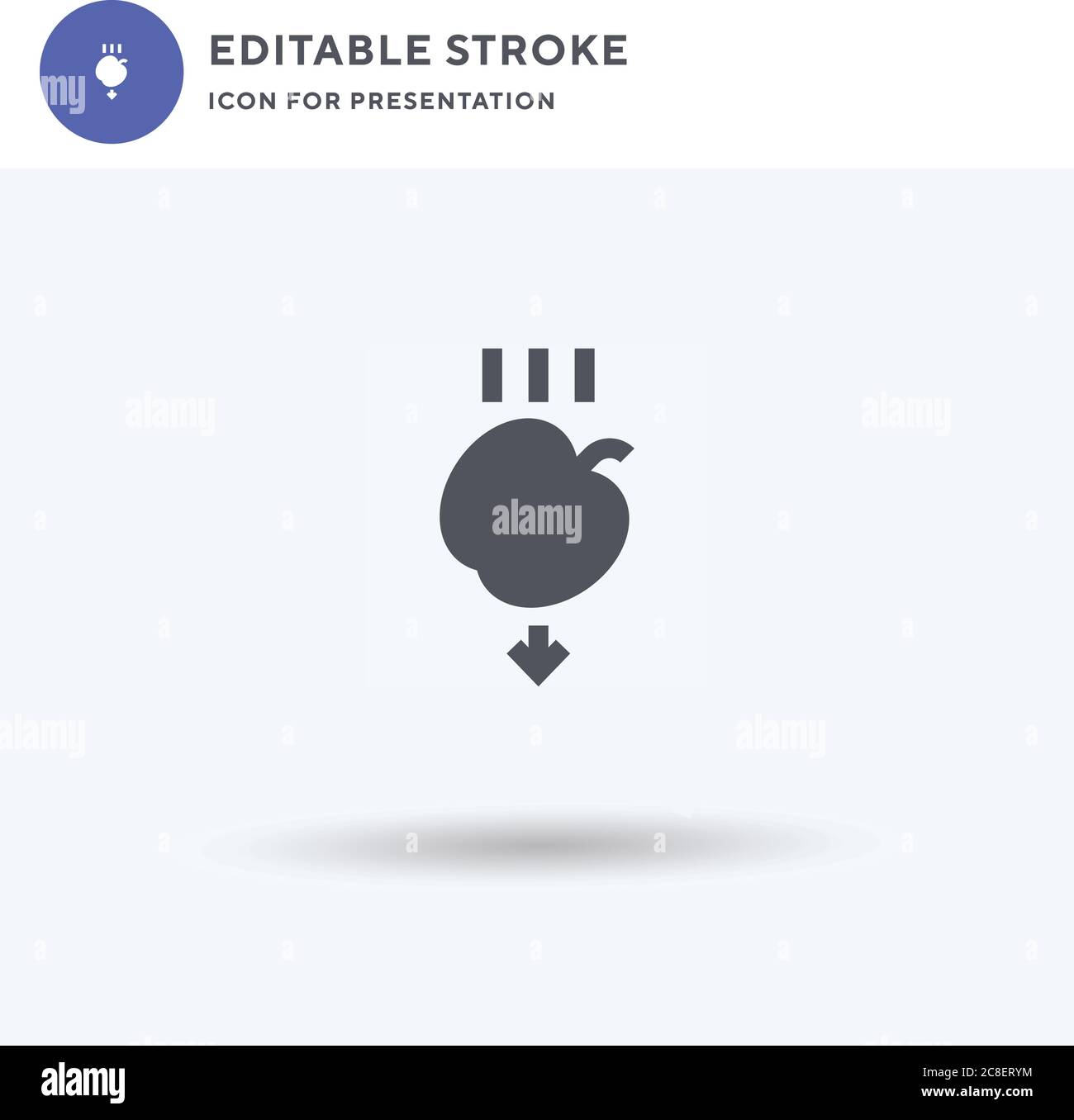 Gravity icon vector, filled flat sign, solid pictogram isolated on ...